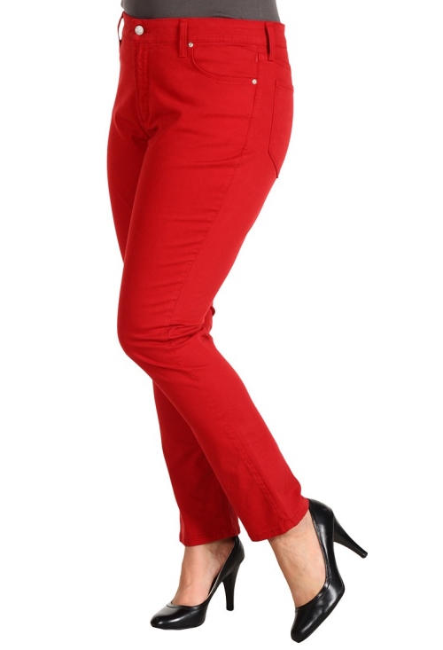 Plus Size Red Denim